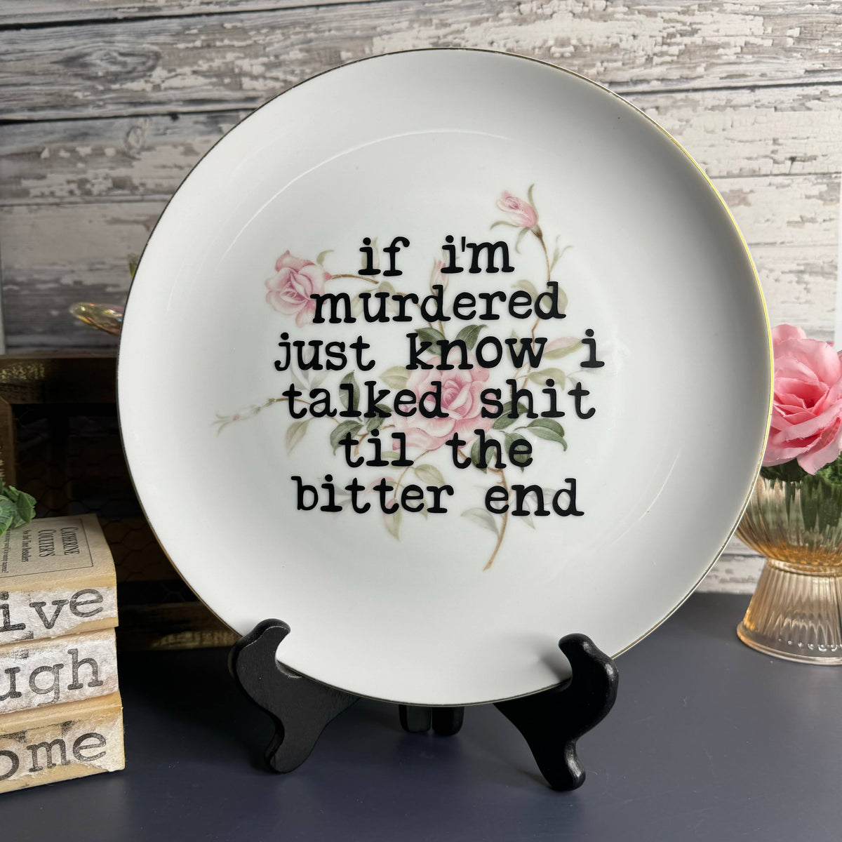 pretty little creeps - Upcycled Funny Plates, If I'm Murdered True Cri ...